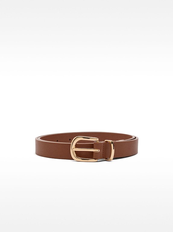 Plain belt with buckle