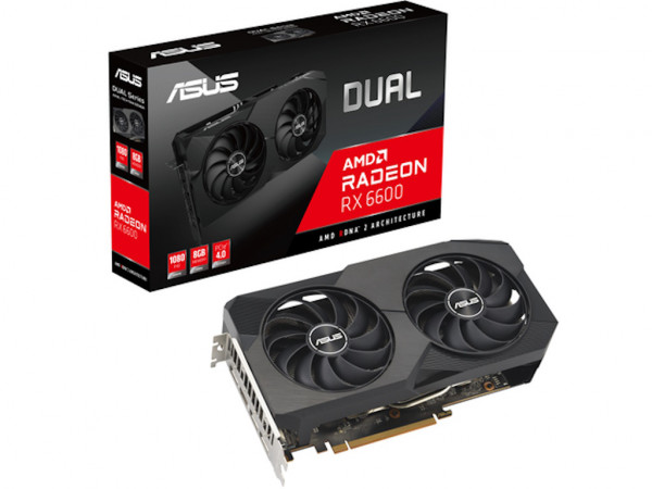 Grafička karta ASUS RX6600 DUAL-RX6600-8G V2 AMD/8GB/GDDR6/128bit/crna