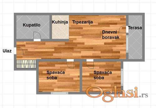 Sjajan dvoiposoban stan u izgradnji u centru Vrbasa!