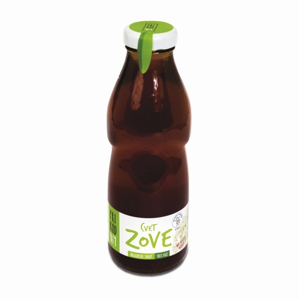 Prirodno1 organski sok od crne zove bez šećera – 500ml