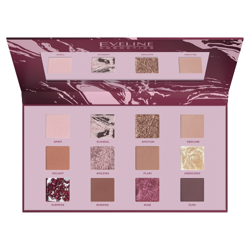 EVELINE - EYESHADOW PALETTE 12 COLORS - SHOCKING NUDES