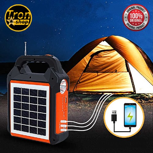 5u1 Solarni sistem sa akumulatorom 3 sijalice Fm radio Bluetooth