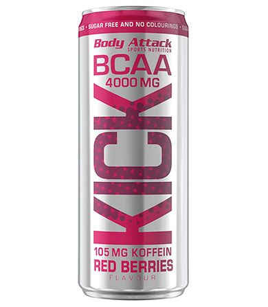 BCAA Kick 4000 mg Red Berries – 330 ml