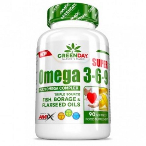 GreenDay® Super Omega 3-6-9 90 softgel kapsula