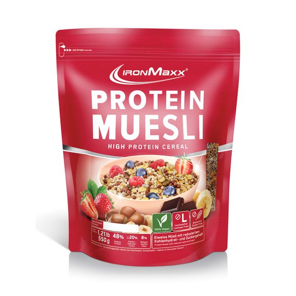 IRONMAXX PROTEIN MUESLI, 550g