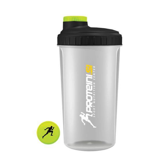 PROTEINI.SI SHAKER TRANSPARENT-BLACK, 700ml