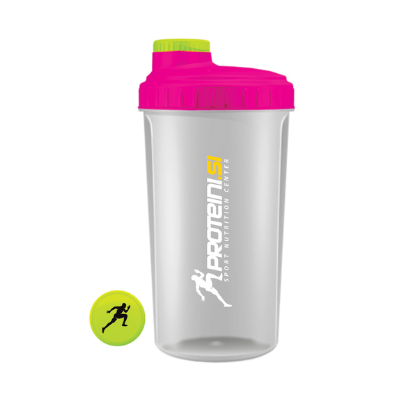 PROTEINI.SI SHAKER TRANSPARENT-PINK, 700ml