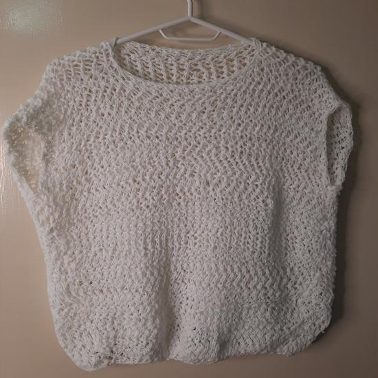Pleteni džemper bez rukava