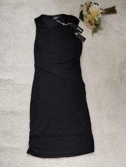 ♫ ♪ ♫ JUST CAVALLI crna strukirana haljina