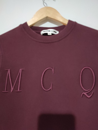 AlEXANDER MCQUEEN BURGUNDY PAMUČNA HALJINA XS/S