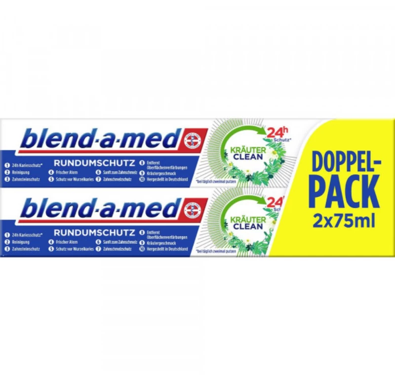 Blend-a-med pasta za zube herbal clean 2x75 ml