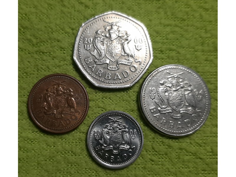 Barbados - lot od 4 kovanice