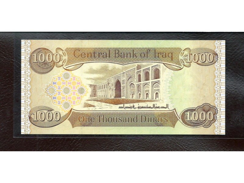 1000 Dinara Irak UNC