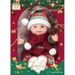Beba lutka u novogodišnjem odelu