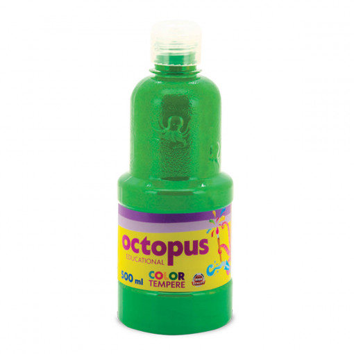 Tempera 500ml svetlo zelena octopus unl-1635