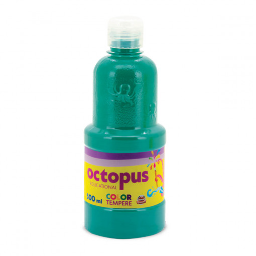 Tempera 500ml zelena octopus unl-1131