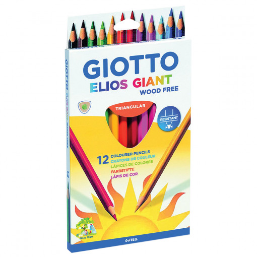 Drvene boje 12/1 giotto elios giant trouglaste 2215