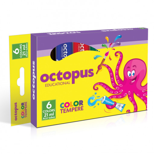 Tempera octopus 21ml 6/1 kartonsko pakovanje unl-0578