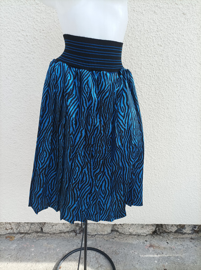 Plava Suknja sa Zebra Printom M/L