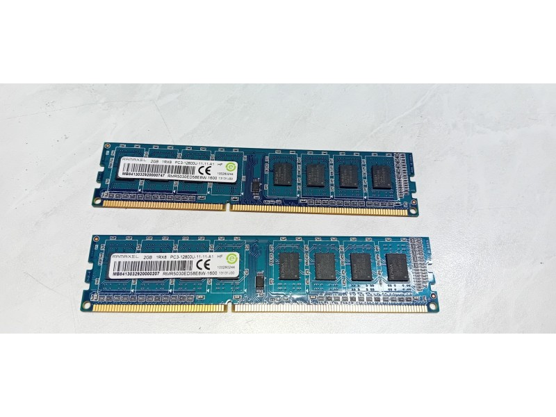 2x2gb ddr3 Ramaxel 1600mhz ispravne