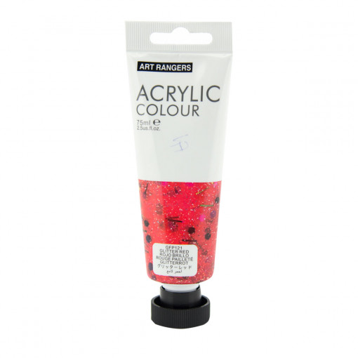 Boja akrilna 75ml red glitter gfp121 art ranger