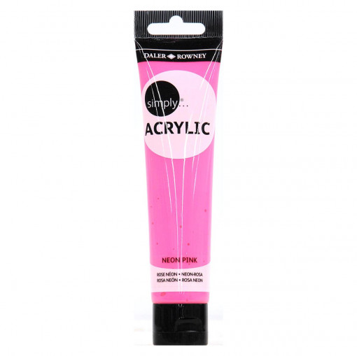 Boja akrilna 75ml pink neon 126975538 simply