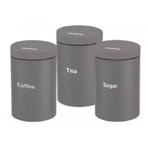 Set metalnih kutija za kafu šećer i čaj KB7544