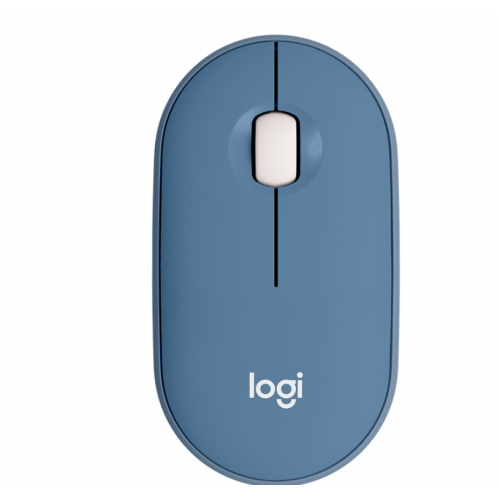 Logitech Pebble M350 Wireless Mouse - BLUEBERRY - 2.4GHZ/BT - EMEA - CLOSED BOX