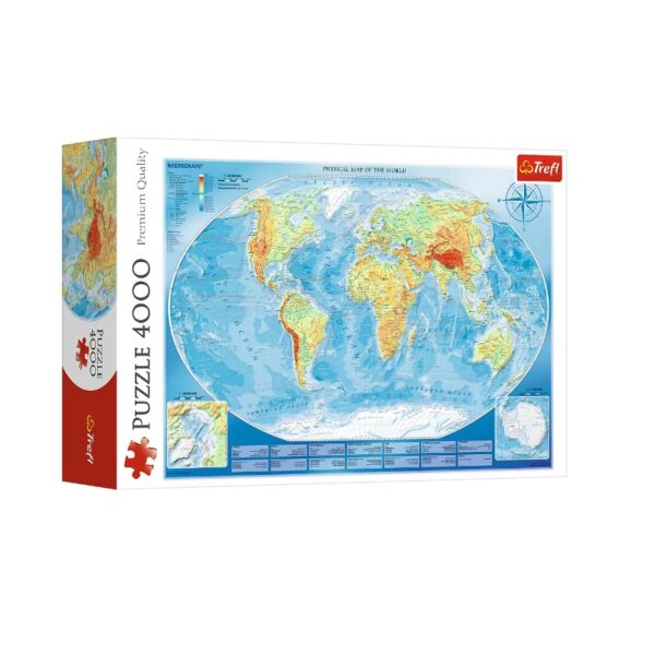 Puzzle 4000 mapa sveta