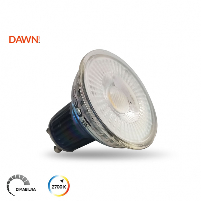 DAWN LED SIJALICA DIMABILNA GU10 7W 2700K 560lm 36°