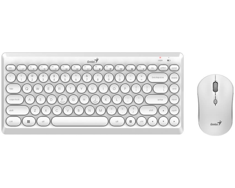 GENIUS LuxeMate Q8000 Wireless USB YU bela tastatura + miš