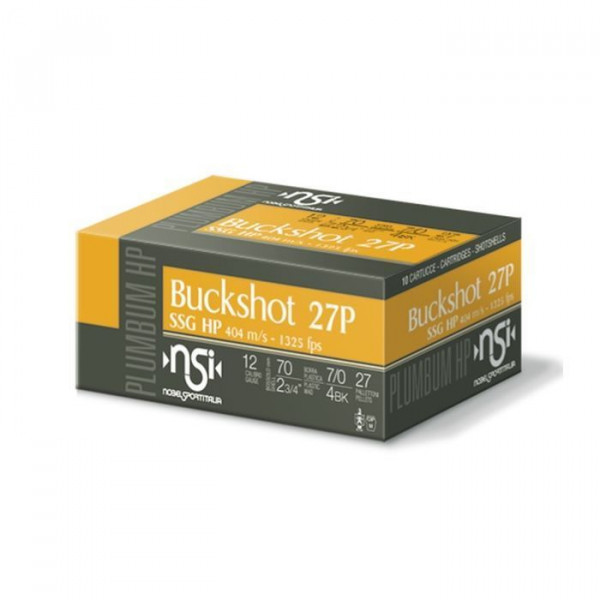 Patron NSI Buckshot 12/70 27P 7/0 - 6,2 mm