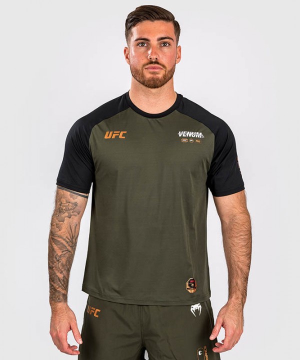 UFC Adrenaline by Venum Authentic Fight Week Kratki Rukav Dry Tech Majica Khaki/Bronza L