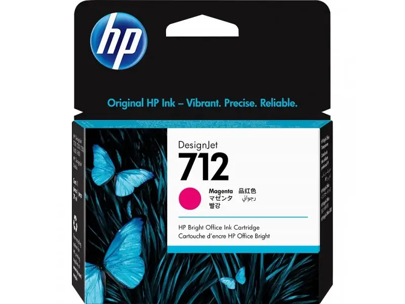 HP HP 712 29-ML MAGENTA DESIGNJET INK CARTRIDGE 3ED68A