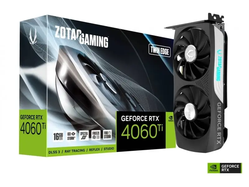 ZEUS GAMING GEFORCE RTX 4060 TI TWIN EDGE 16GB DDR6 128 BIT ZT-D40620E-10M