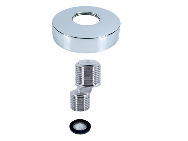 SET: KOLENO 48MM SA PRIGUŠIVAČEM, ROZETA I ZAPTIVAČ PSET348