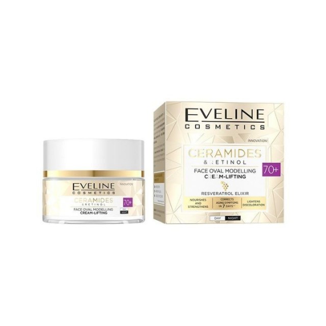 EVELINE Ceramides and Retinol face cream 70+, 50ml