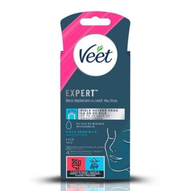 VEET EASY STRIP trake za depilaciju lica, 20kom