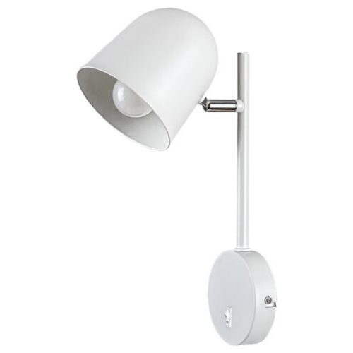 Egon metalna zidna lampa E14, bela