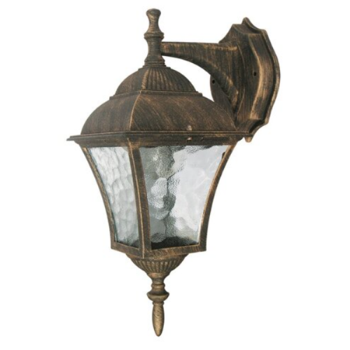 Toscana spoljna zidna lampa 60W IP43, staro zlato