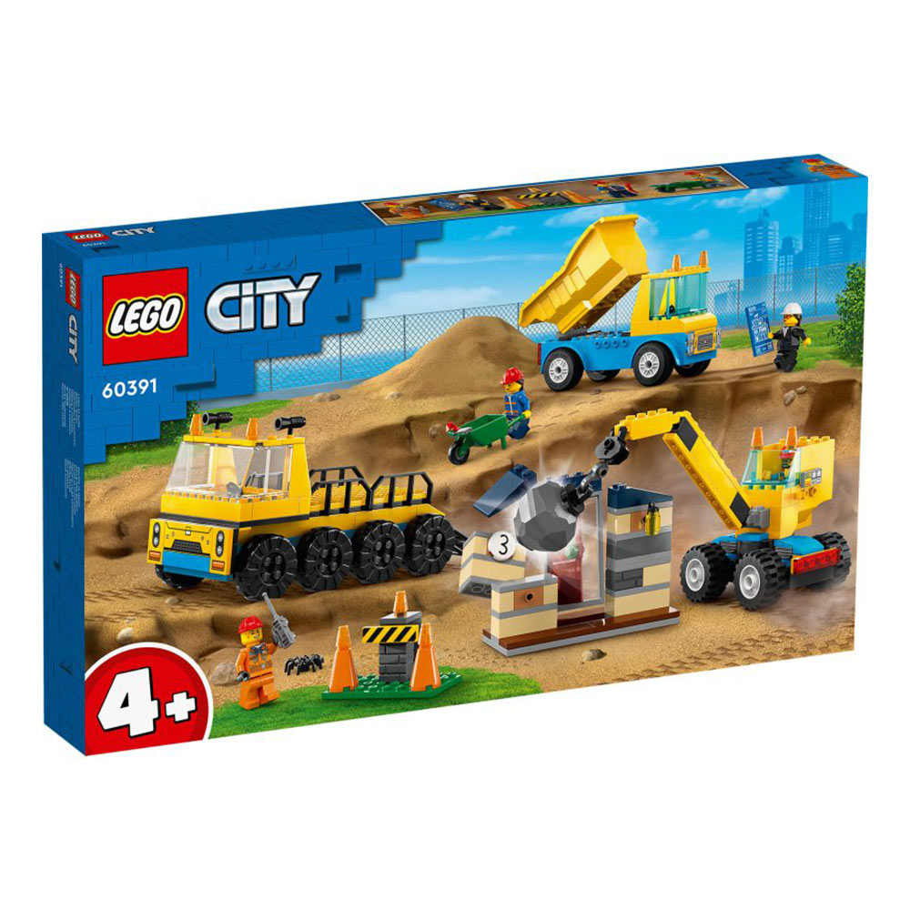 LEGO CITY Građevinski kamioni i kran sa kuglom