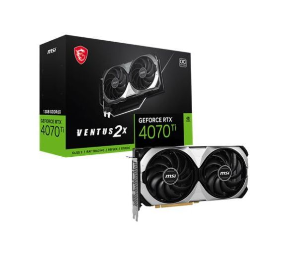 MSI - VGA MSI RTX 4070 TI VENTUS 2X 12G OC