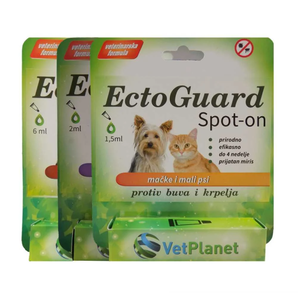 VetPlanet EctoGuard Spot-on - tuba 1.5ml za male pse i mačke
