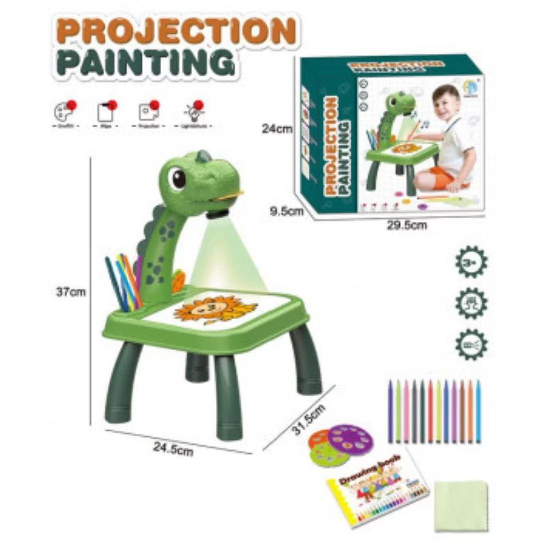Projektor sto za crtanje Dino, Zeleni
Projektor sto za crtanje Dino, Zeleni