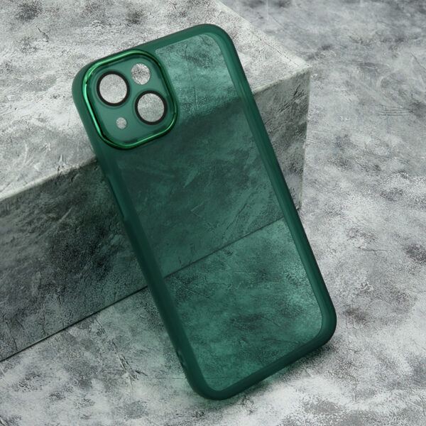 iPhone 13 Transparent color silikonska futrola (Green)