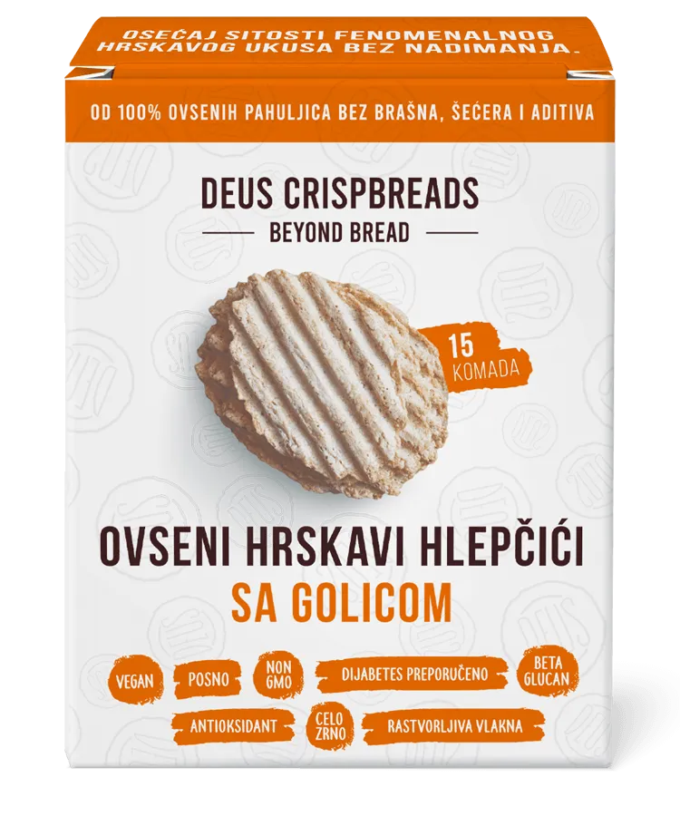 Deus Crispbreads ovseni hlepčići sa golicom 150g