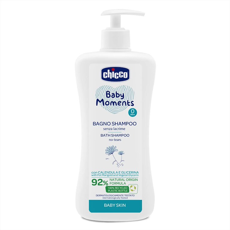 Chicco Baby Moments kupka i šampon - neven 500ml