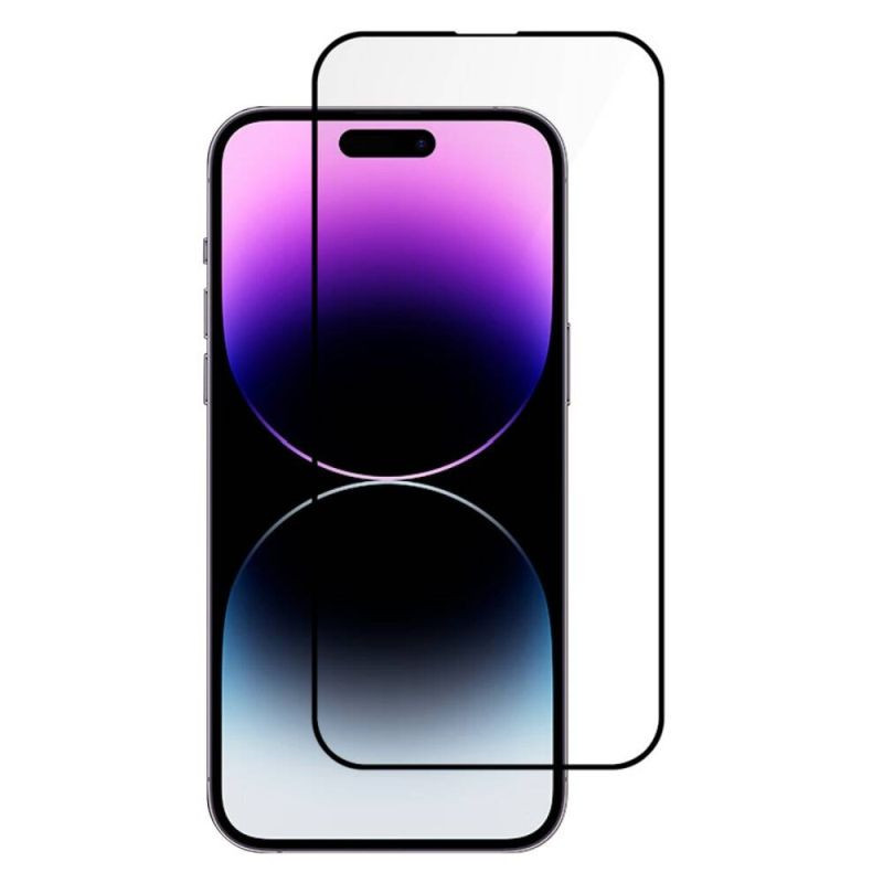 Zaštitno kaljeno staklo 5D Full Glue za iPhone 15 Pro Max 2023 (6.7") crni rub