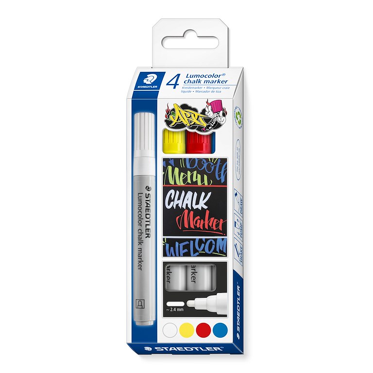 Lumocolor chalk marker set