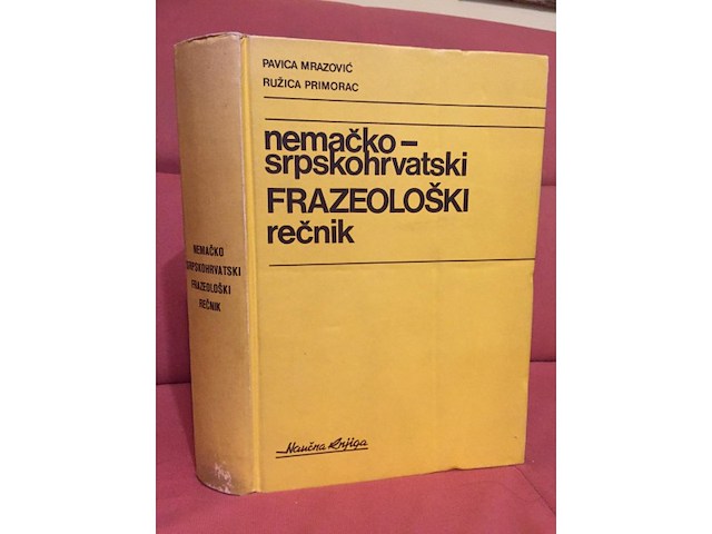 NEMAČKO-SRPSKI FRAZEOLOŠKI REČNIK (1991)